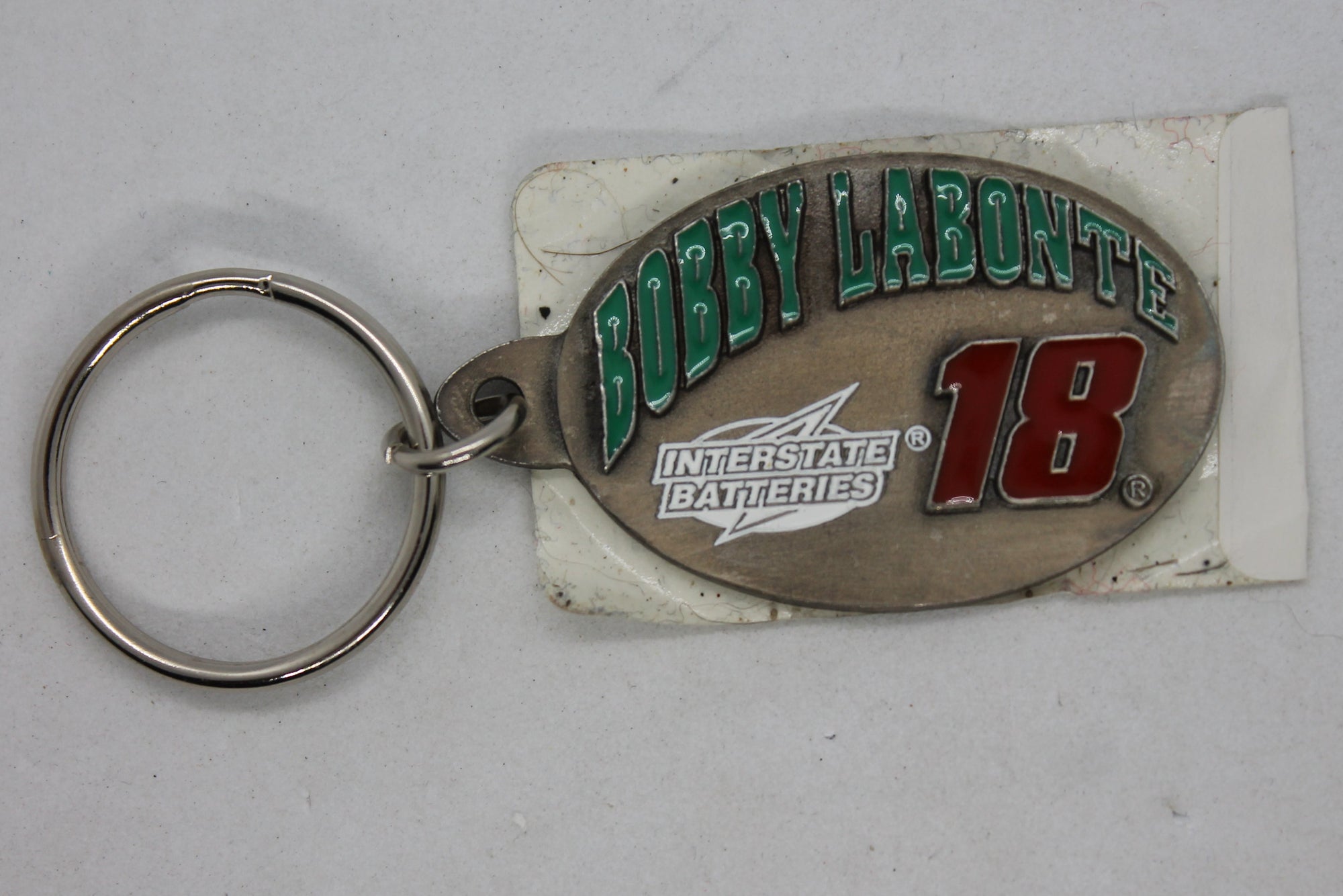 NASCAR Bobby Labonte #18 Metal Keychain - JJ Sports and Collectibles
