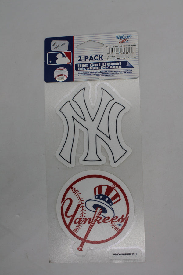 MLB New York Yankees Perfect Cut Car Decal (2 Pack) - JJ Sports and ...